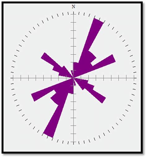 A Rose Diagram Showing The Distribution Of Joint Orientations In The Download Scientific