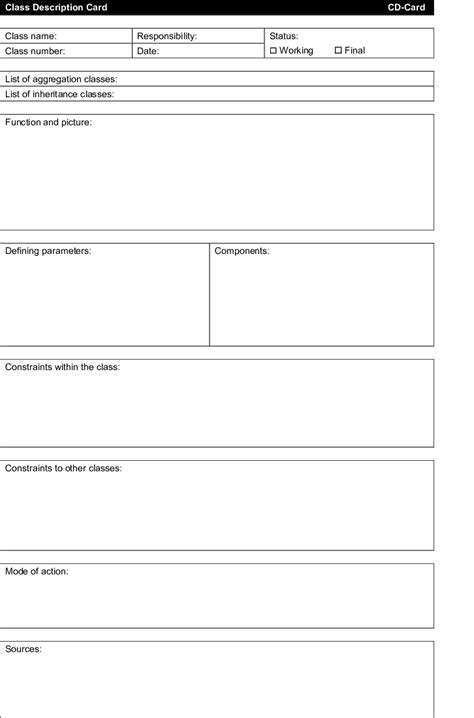 Class Description Card Download Scientific Diagram