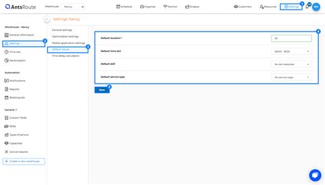 define default values for orders help center