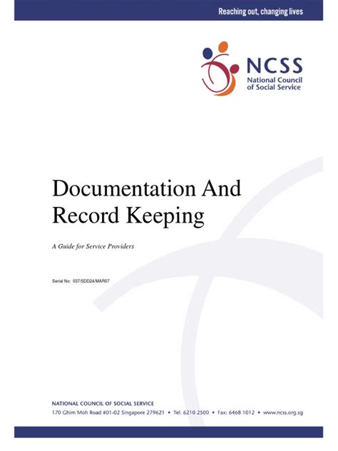 Record Keeping And Documentation Pdf Records Management Evidence
