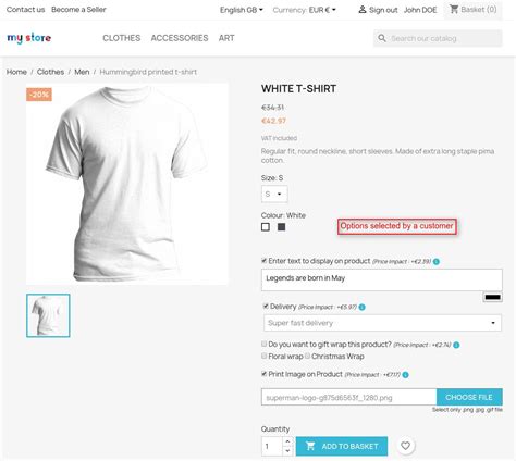 Prestashop Custom Product Options Product Customization Made Easy