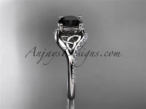 Platinum Diamond Celtic Trinity Knot Wedding Ring Engagement Ring Wit