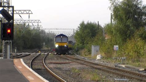 Gbrf Class 66s 66718 And 66721 6x03 Passing Walsall 29th September 2014