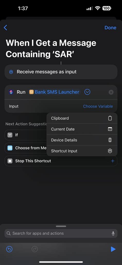“run Shortcut” Input Field Disappears Rshortcuts