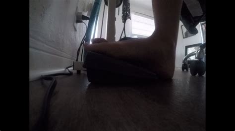 Barefoot Sewing Pedal Side Angle Pedal Pumping Aubreys Foot Fetish
