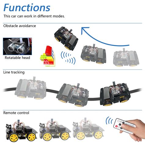 Freenove 4wd Car Kit Compatible With Arduino Ide