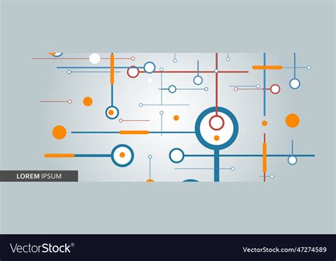 Global Network Technology Concept Nodes Royalty Free Vector