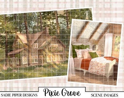 Pixie Grove Scenes Cottagecore Clipart Meadow Clipart Fairy Forest
