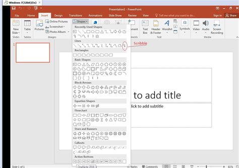 Vba Drawing Scribble Shape In Powerpoint Stack Overflow