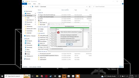 I Am Trying To Install Forge 1165 But It Keeps Doing This Can Anyone