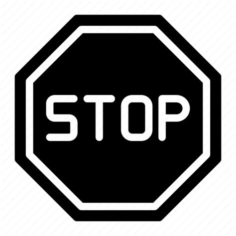 Stop Alert Traffic Sign Warning Signaling Caution Icon Download