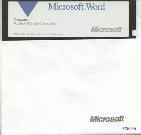 Microsoft Word 5 0a Pcjs Machines