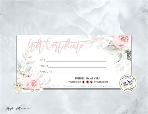 Editable Floral T Certificate Modern T Certificate Template