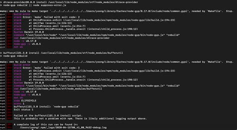 Getting Error In Running Npm Install G Stf · Issue 1020 · Openstfstf