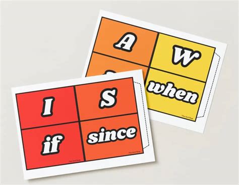 Subordinating Conjunctions Isawawabub Bright Rainbow By Our Sweet