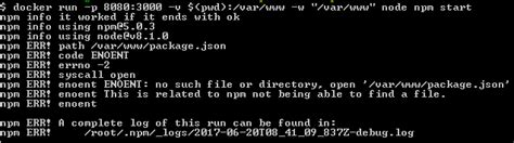 Nodejs Packagejson Not Found While Running Inside Docker Stack