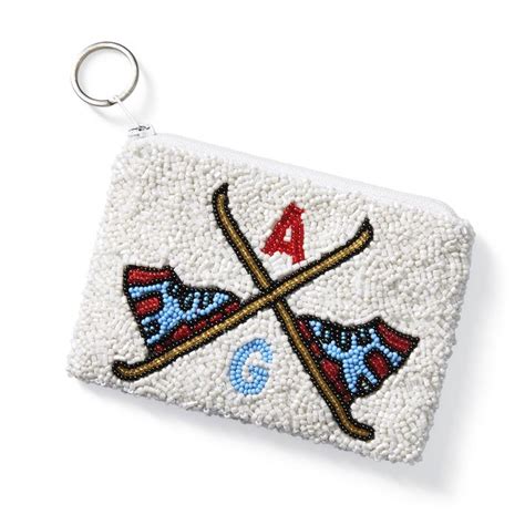 Ski Beaded Zip Pouch Mark And Graham