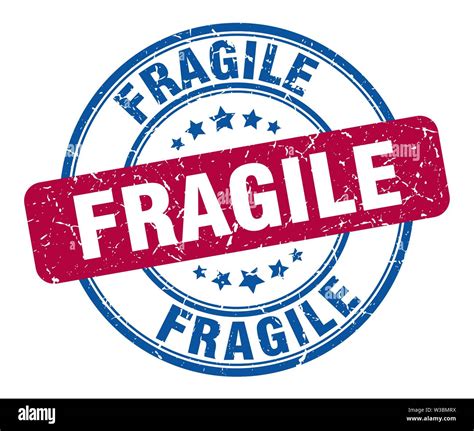 Fragile Stamp Fragile Round Grunge Sign Fragile Stock Vector Image