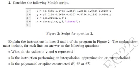 Solved Consider The Following Matlab Script X Chegg