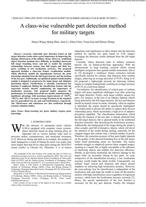 Pdf A Classwise Vulnerable Part Detection Method For Military Targets