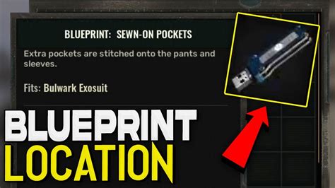 Sewn On Pockets Blueprint Location Guide Fits Bulwark Exosuit