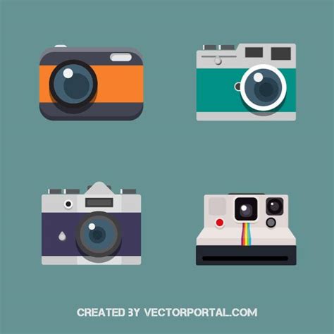 Photo Cameras Pack Royalty Free Stock SVG Vector