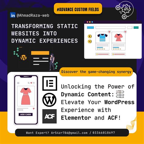 Ahmad Raza On Linkedin Wordpress Elementor Acf Dynamiccontent Webdesign Digitalexperience