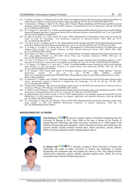 Field Programmable Gate Array Based Field Oriented Control For