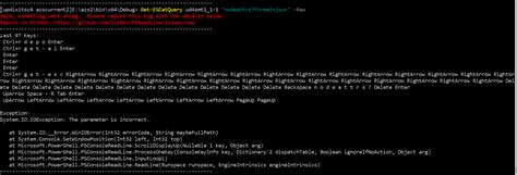 encountered systemioexception · issue 1341 · powershell psreadline