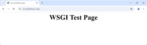 CentOS Stream Apache Httpd Configure Mod Wsgi Server World