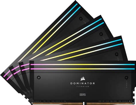 Corsair Dominator Titanium Rgb Ddr5 Ram 96gb 4x24gb Ddr5 6000mhz Cl30 Intel Xmp