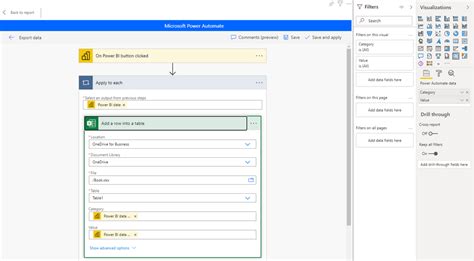 solved export data from power bi visuals to excel automat