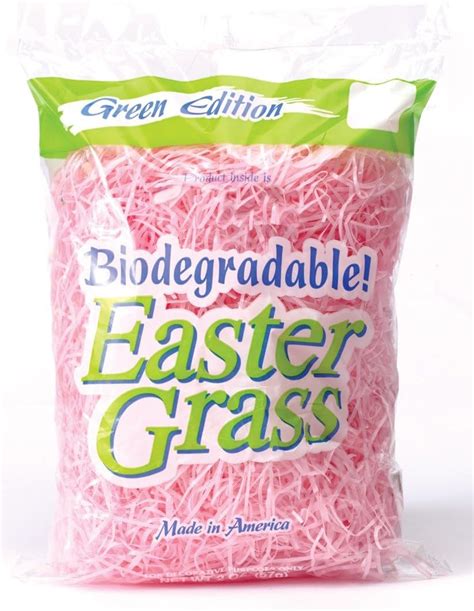 Rj Rabbit Premium Biodegradable Pastel Pink Easter Grass