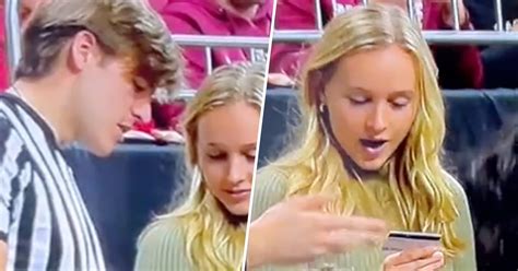 Fan Appears To Flirt Using Costco Card At Basketball Game
