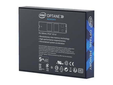 Intel Optane M 2 2280 16gb Pcie Nvme 3 0 X2 Memory Module System Accelerator Mempek1w016gaxt