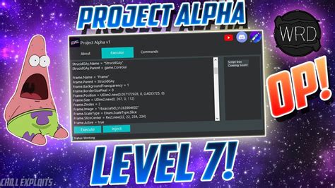 Level 7 New Executor Project Alpha Unpatchable Executor Gui Scripts Commands Youtube
