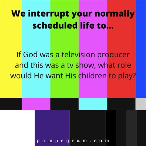 we interrupt your normally scheduled life — pam pegram