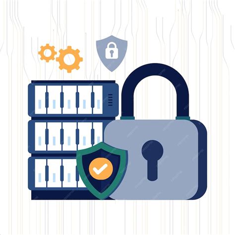 Premium Vector Vector Illustration Data Security And Cloud Computing With Risk Management Of