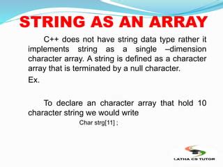 Arrays In C In Tamil TNSCERT SYLLABUS PPT PPTX Programming Languages Computing