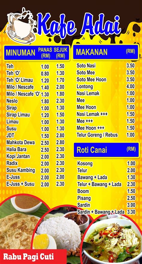 Contoh Banner Kedai Makan 8 Contoh Banner Warung Makan Dan Menu
