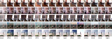 qualitative comparison of defogged results on sots dataset a the input