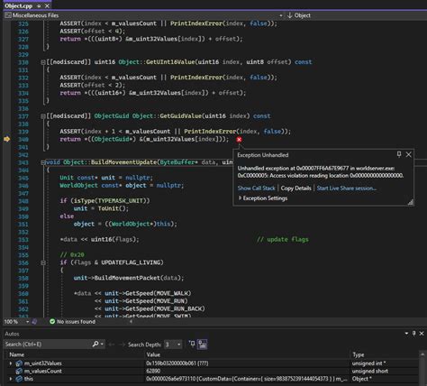 Worldserver Crash Access Violation · Issue 126 · Zhengpeiru21mod Playerbots · Github