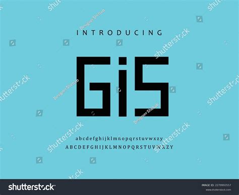 Gis Letter Mark Logo Design Creative Stock Vector Royalty Free