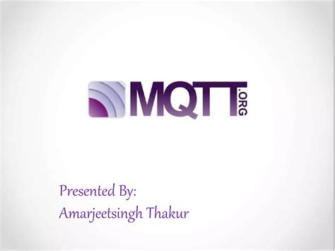 Introduction To Mq Telemetry Transport Mqtt Pptx Computer
