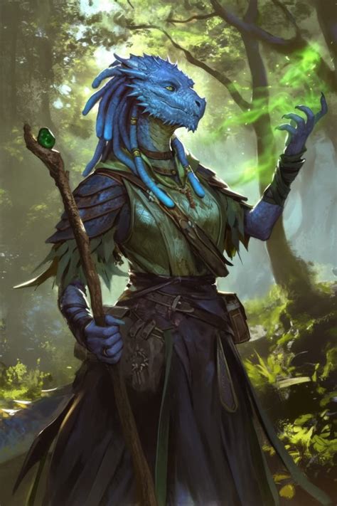 Character Art Woman Blue Dragonborn In 2025 Character Design