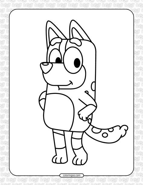 Youtube Bluey Coloring
