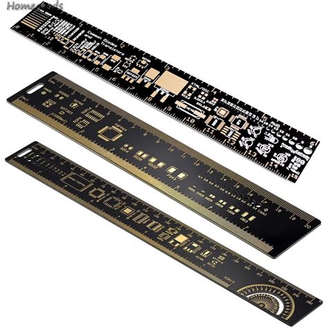 ไม้บรรทัด Pcb อเนกประสงค์ 180 องศา 15 ซม 20 ซม 25 ซม สําหรับบอร์ดวงจรพิมพ์ [homegoods Th