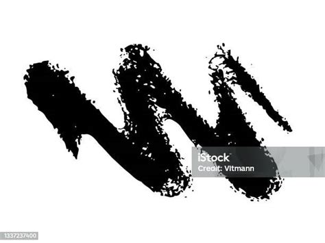 벡터 웨이브 추상 스트라이프 브러쉬 스트로크 손 그린 텍스처 에 검정 색 스케치 간단한 패턴 격리 화이트 배경 파도 모양 검은색에 대한 스톡 벡터 아트 및 기타 이미지