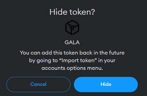 metamask token decimal gala
