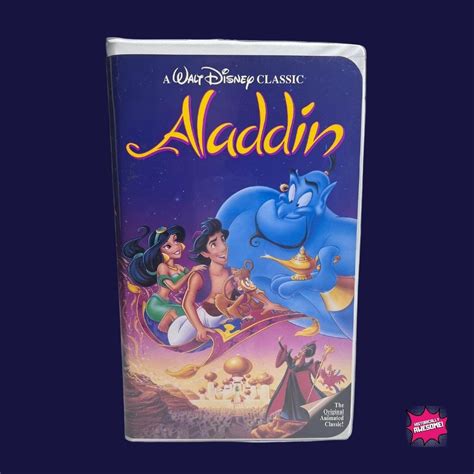 Rare Aladdin Vhs Black Diamond Disney Classic 1st Edition Etsy